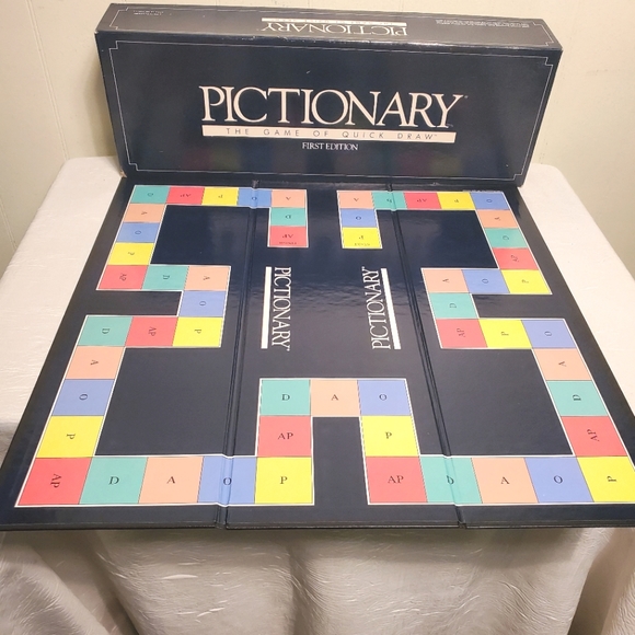 Vintage | Games | Vintage 985 Pictionary Board Game First Edition ...